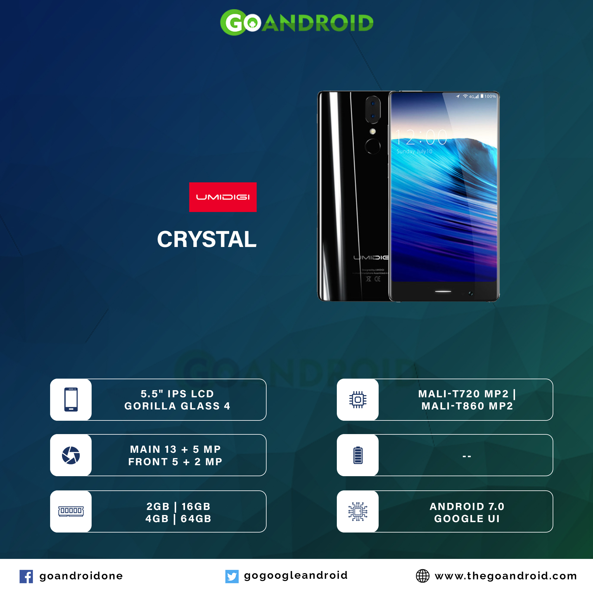 UMIDIGI Crystal - Specs, Price, Review and Comparison
